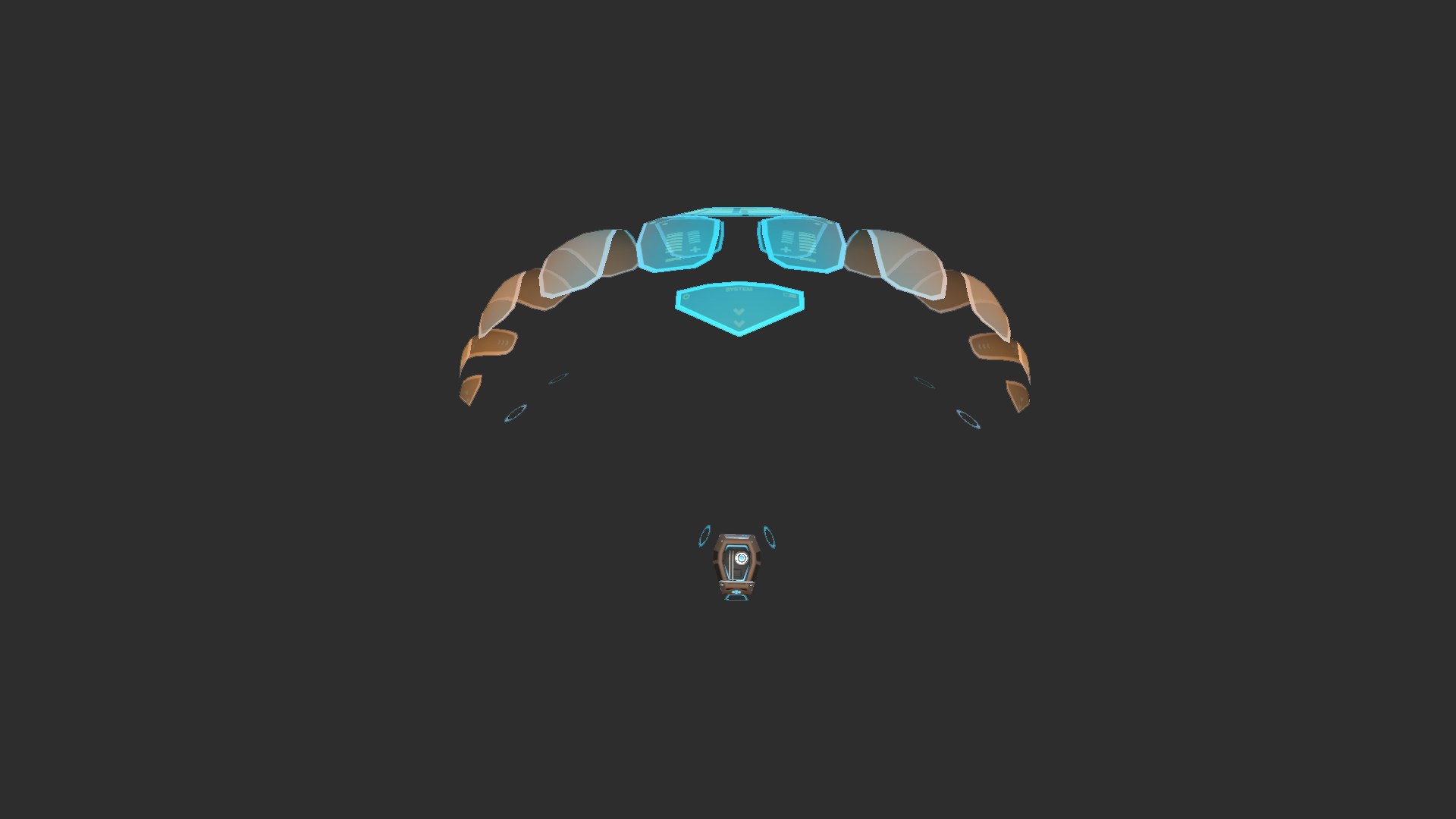 3D Scifi Parachute A07 Projection - Character Accessories Design Model ...