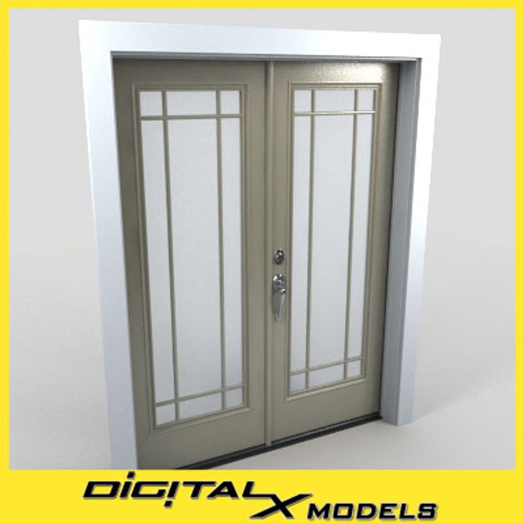 3d model residential entry door 26