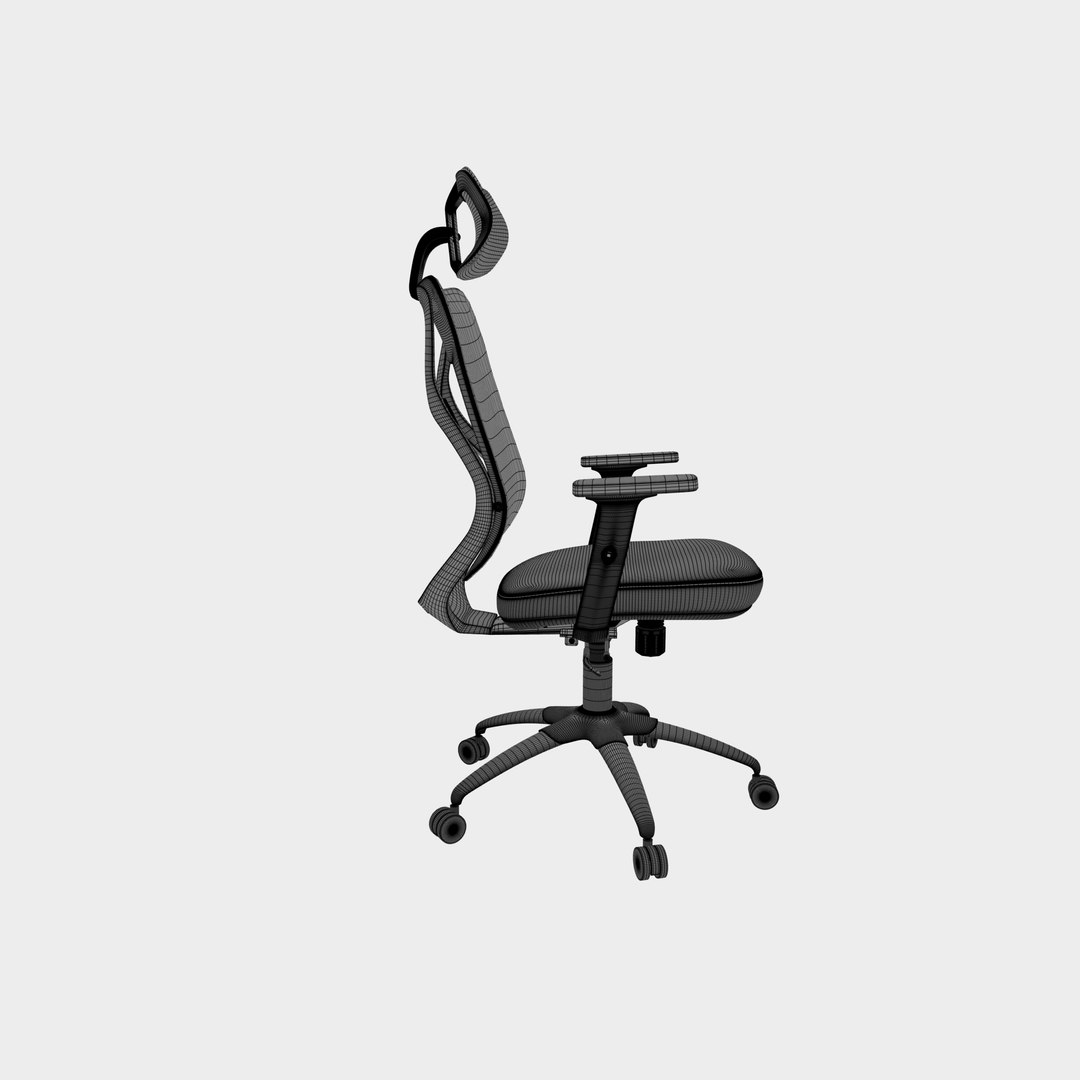 3D Office Adjustable Arm Chair Model - TurboSquid 2050958
