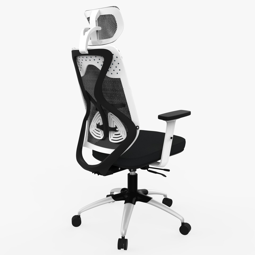 3D Office Adjustable Arm Chair Model - TurboSquid 2050958