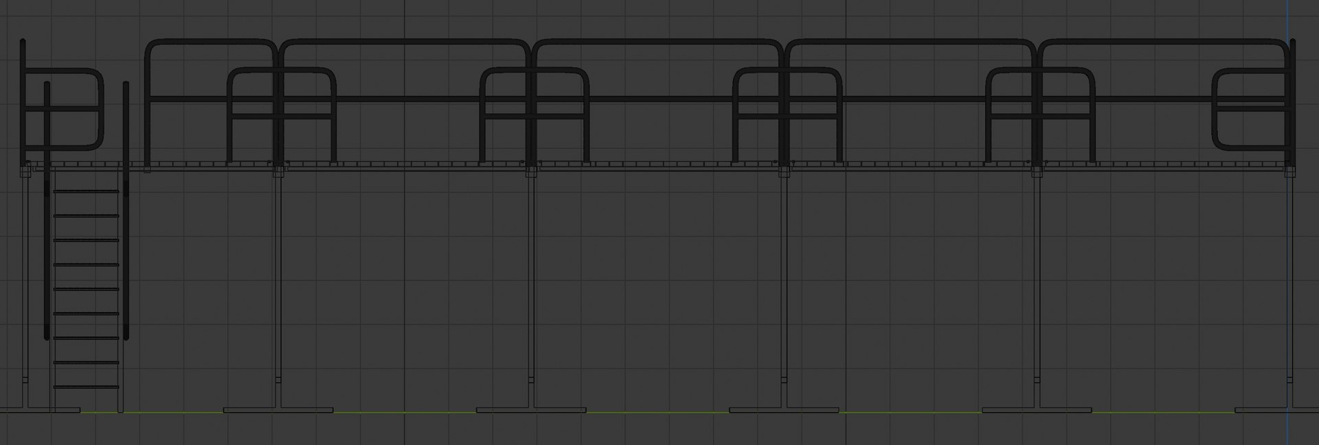 Platform Ladder Railings Assemblies 3D Model - TurboSquid 1472939