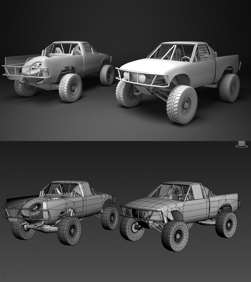 Custom Pickup 3d Model