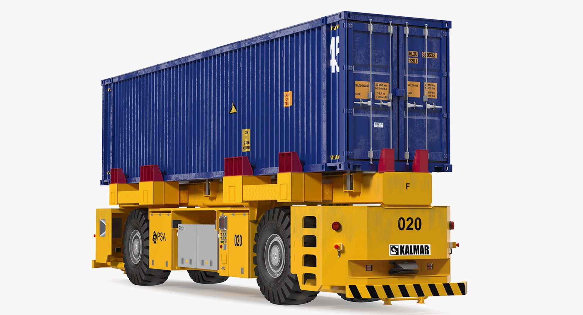 Kalmar Agv 40ft Iso Container 3D Model - TurboSquid 1376098