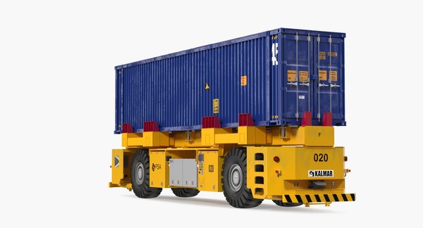 40 피트 ISO 컨테이너가있는 칼 마르 AGV 3D 모델 - TurboSquid 1376098
