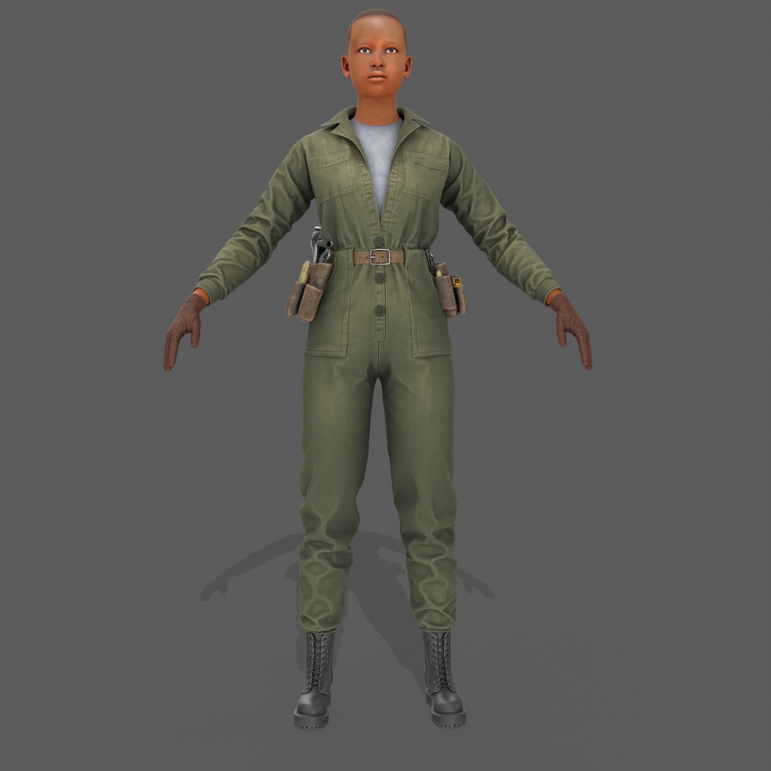 Female Worker 3D - TurboSquid 1839095