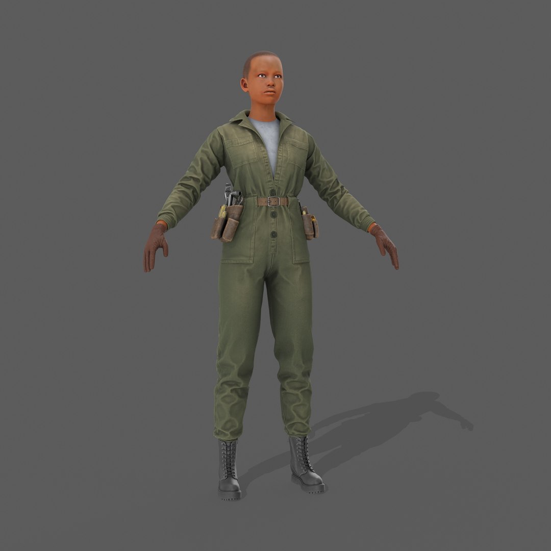 Female Worker 3D - TurboSquid 1839095