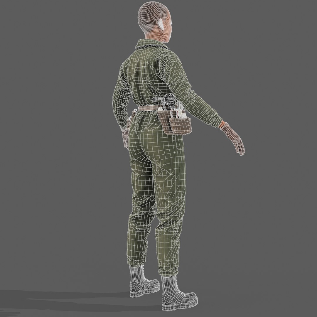 Female Worker 3D - TurboSquid 1839095