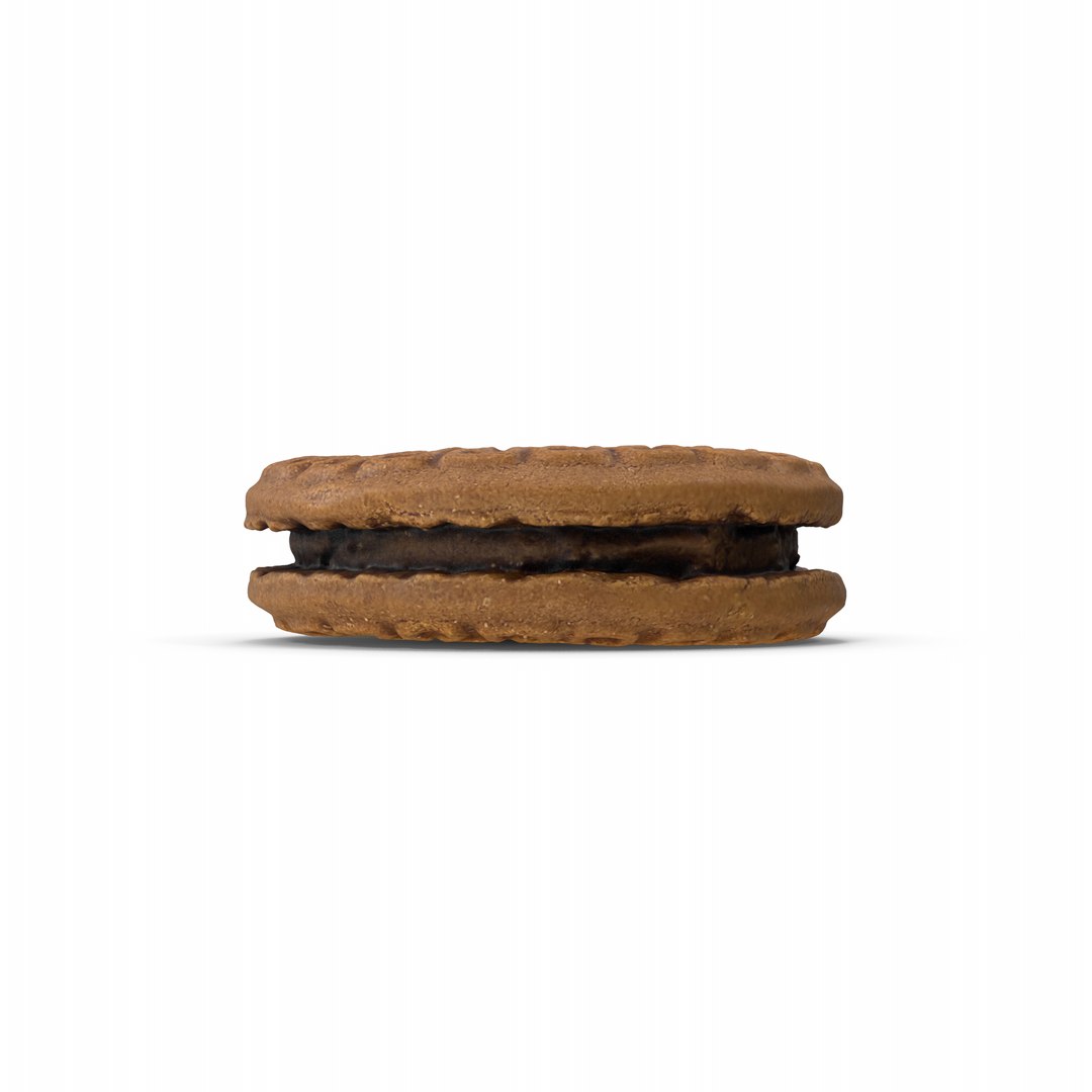 3D Model Chocolate Sandwich Cookie - TurboSquid 2337384