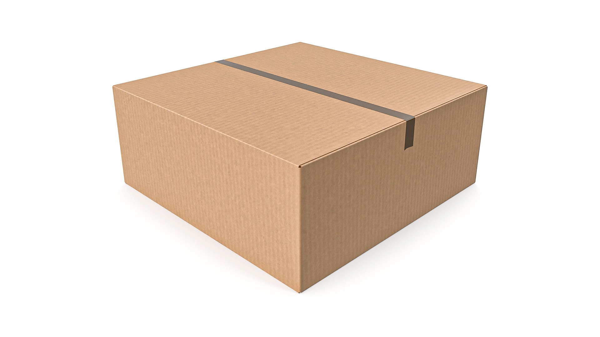 Cardboard Box Sealed With Packing 05 3D - TurboSquid 1975291