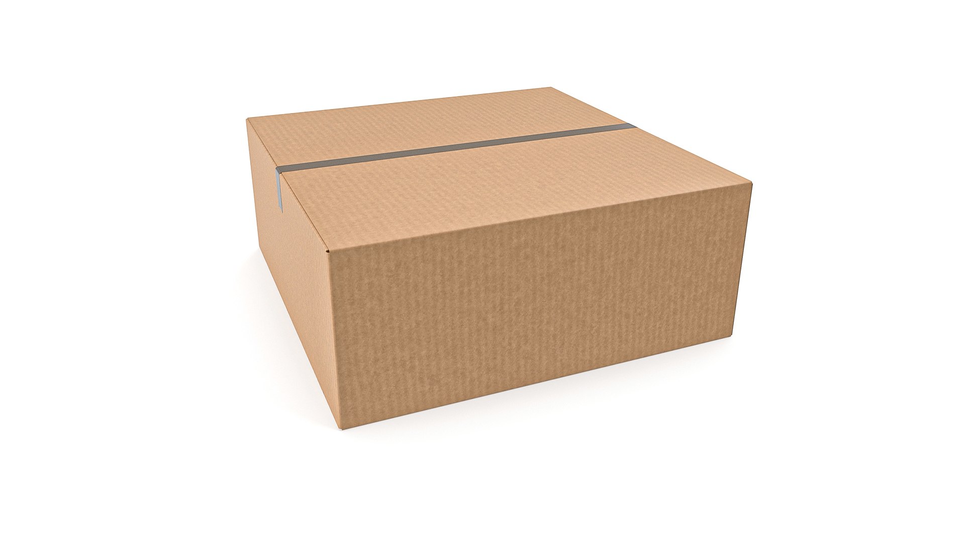 Cardboard Box Sealed With Packing 05 3D - TurboSquid 1975291