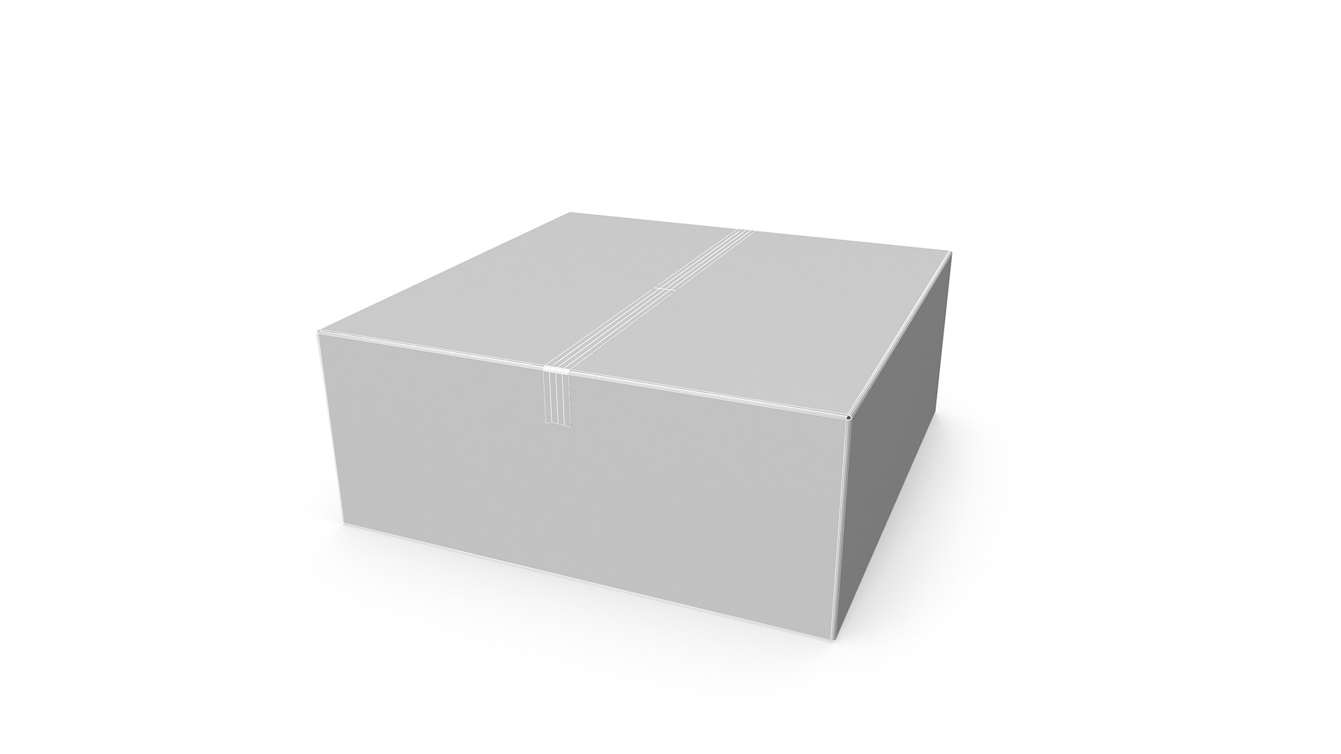 Cardboard Box Sealed With Packing 05 3D - TurboSquid 1975291