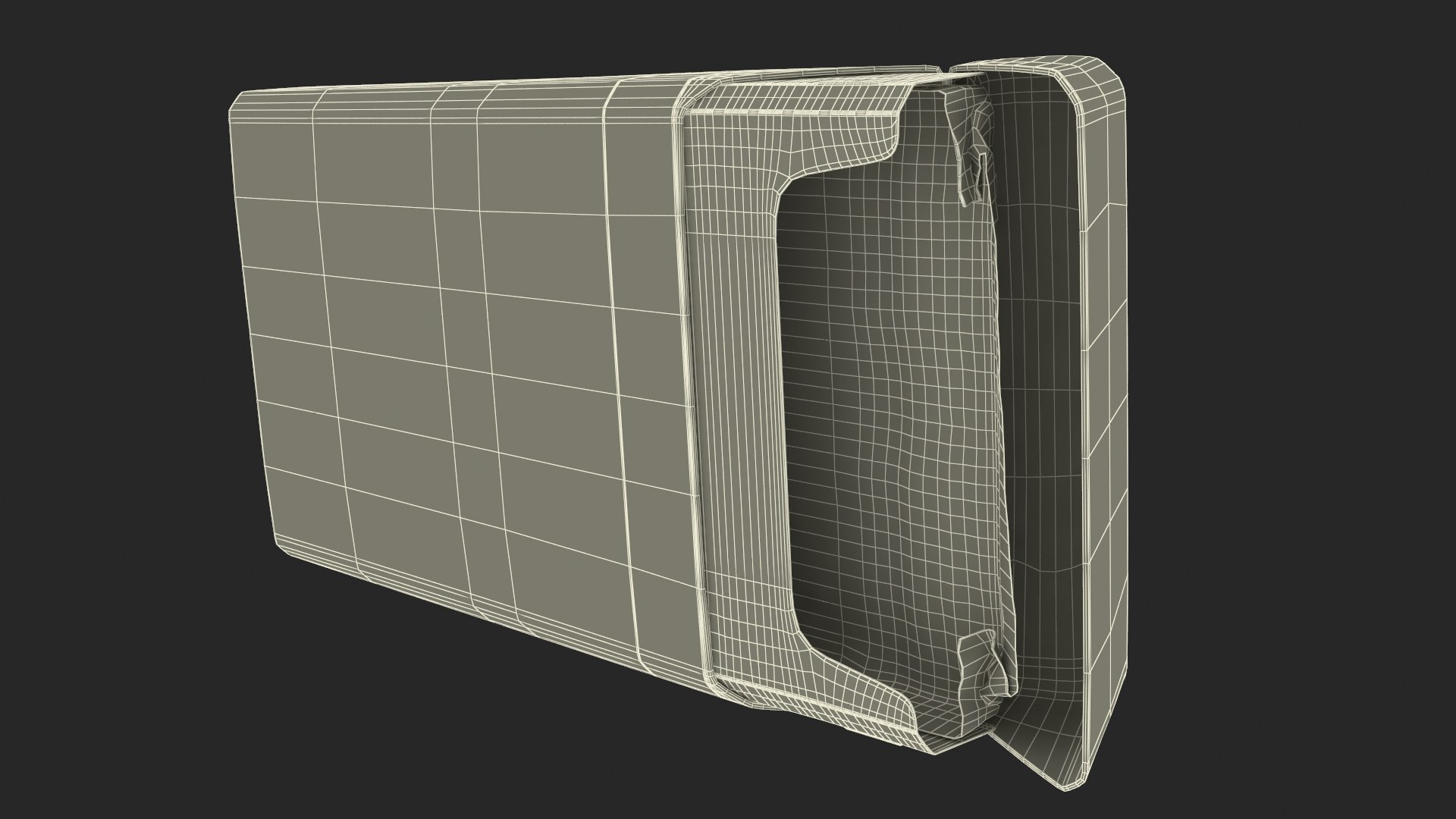 Pack Of Cigarettes Davidoff White Super Slim Empty 3D Model ...