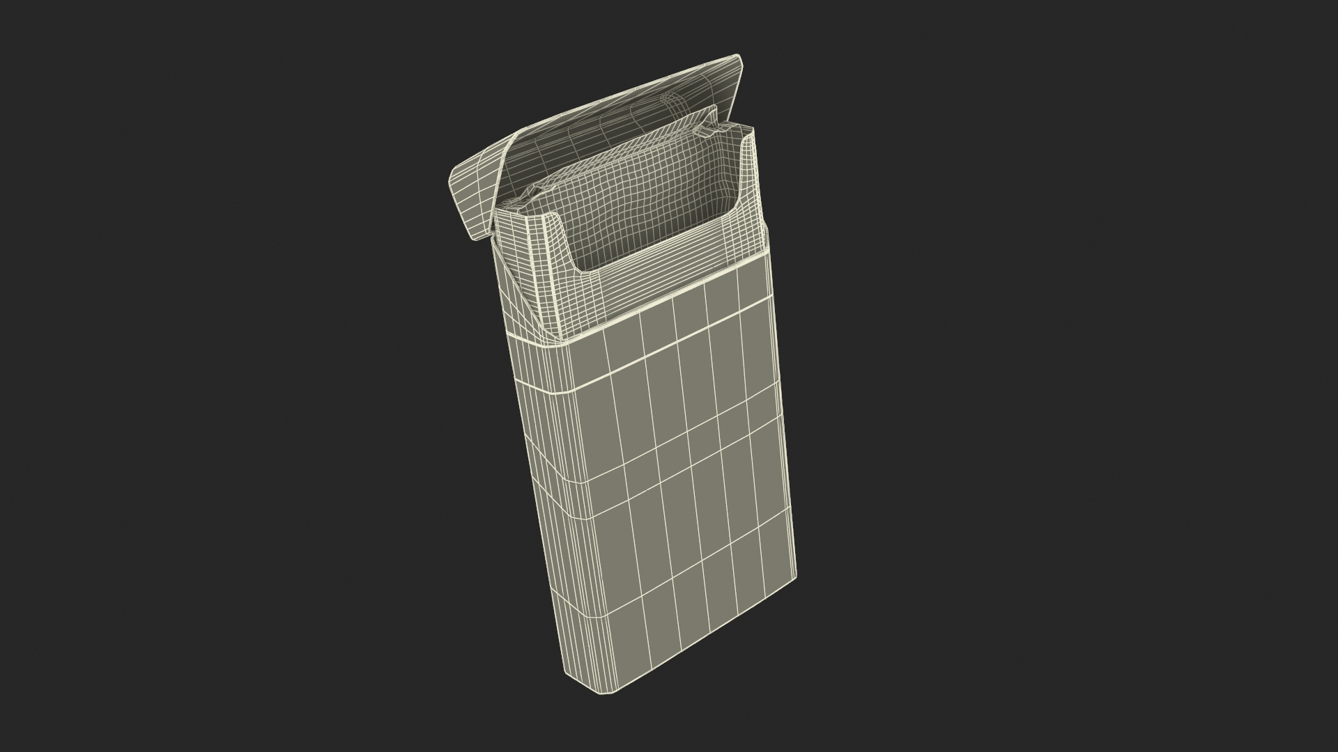 Pack Of Cigarettes Davidoff White Super Slim Empty 3D Model ...