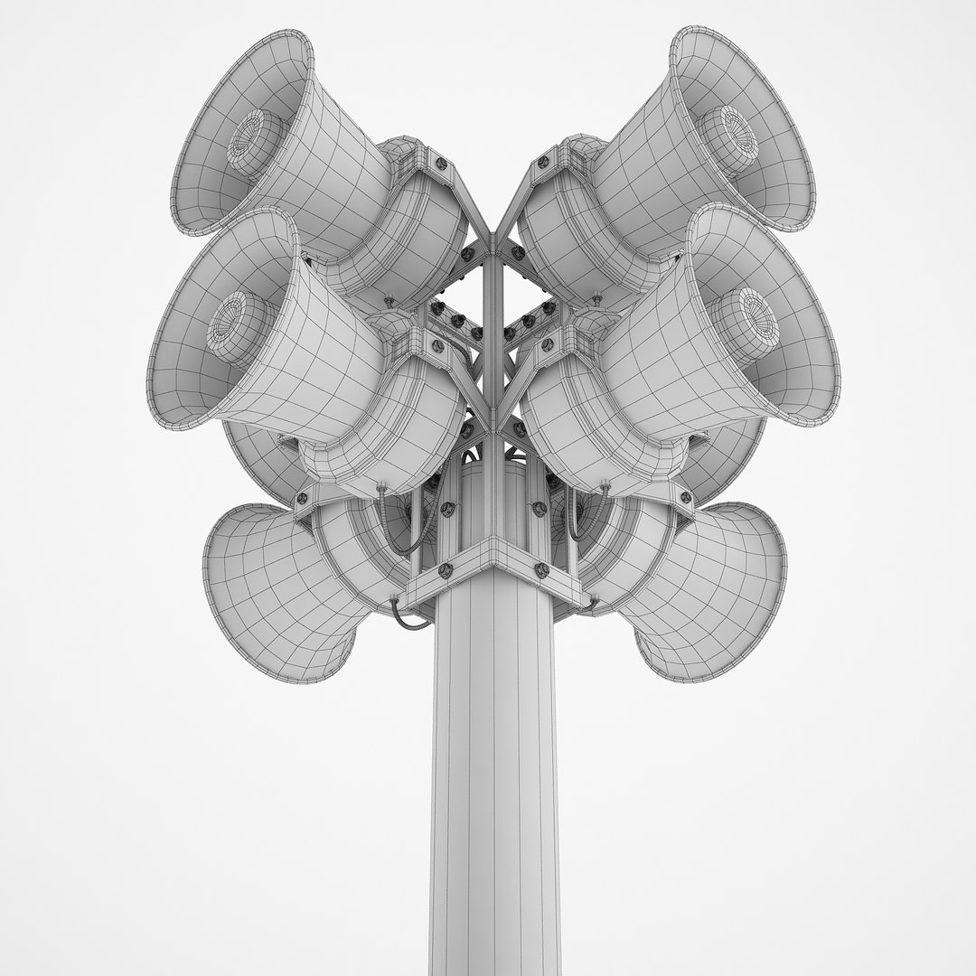 3D emergency siren 01 warning - TurboSquid 1476905