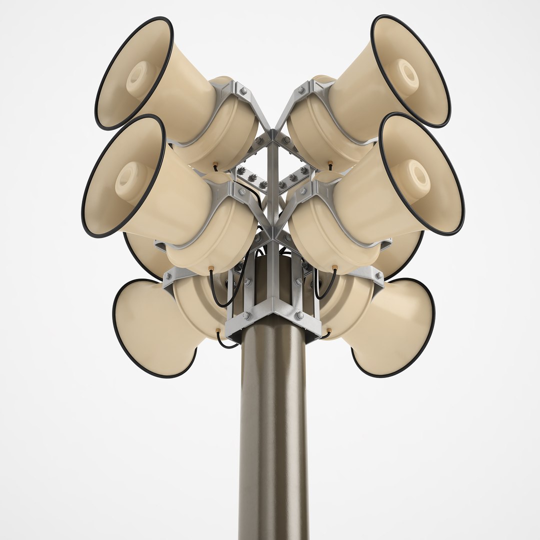 3D emergency siren 01 warning - TurboSquid 1476905