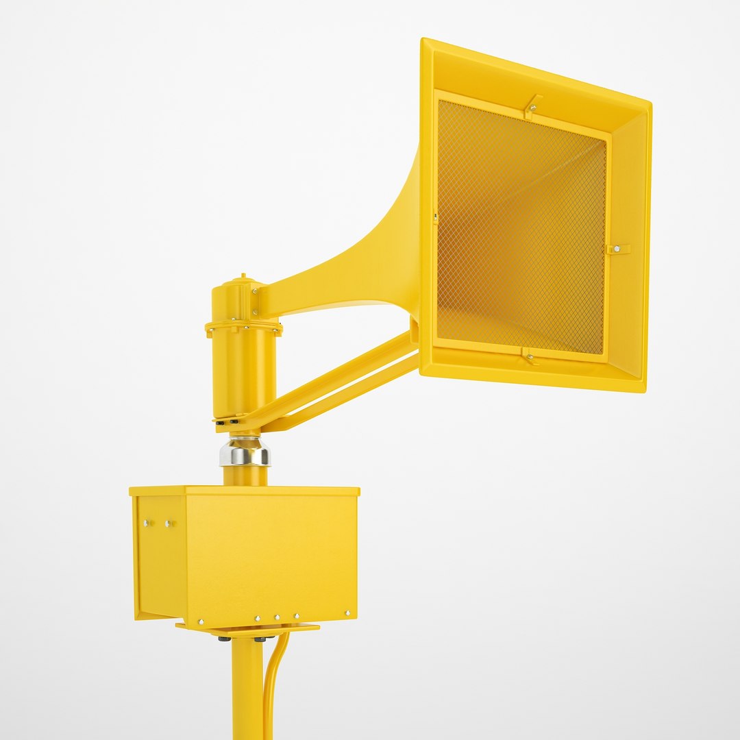 3D emergency siren 01 warning - TurboSquid 1476905