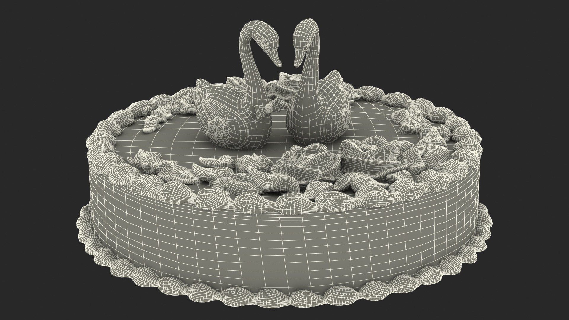 Vanilla Wedding Cake Model - TurboSquid 1961499