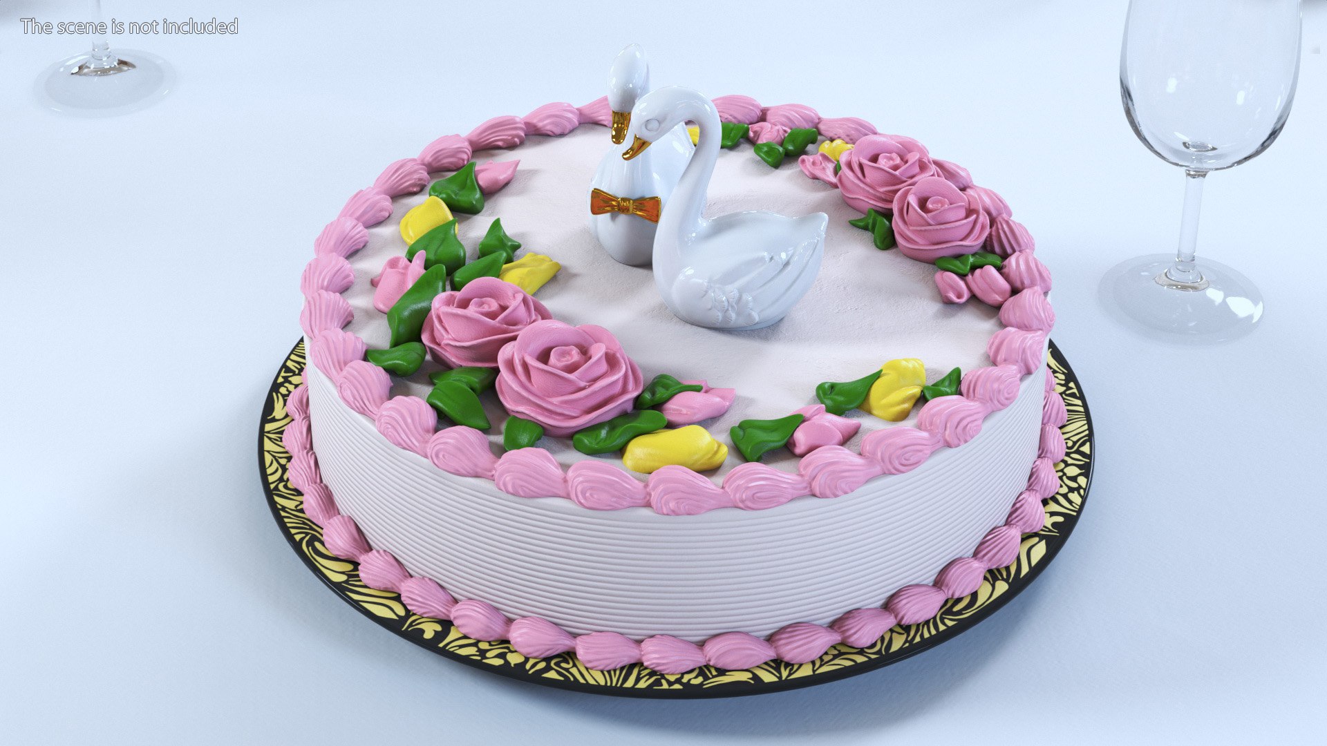 Vanilla Wedding Cake Model - TurboSquid 1961499
