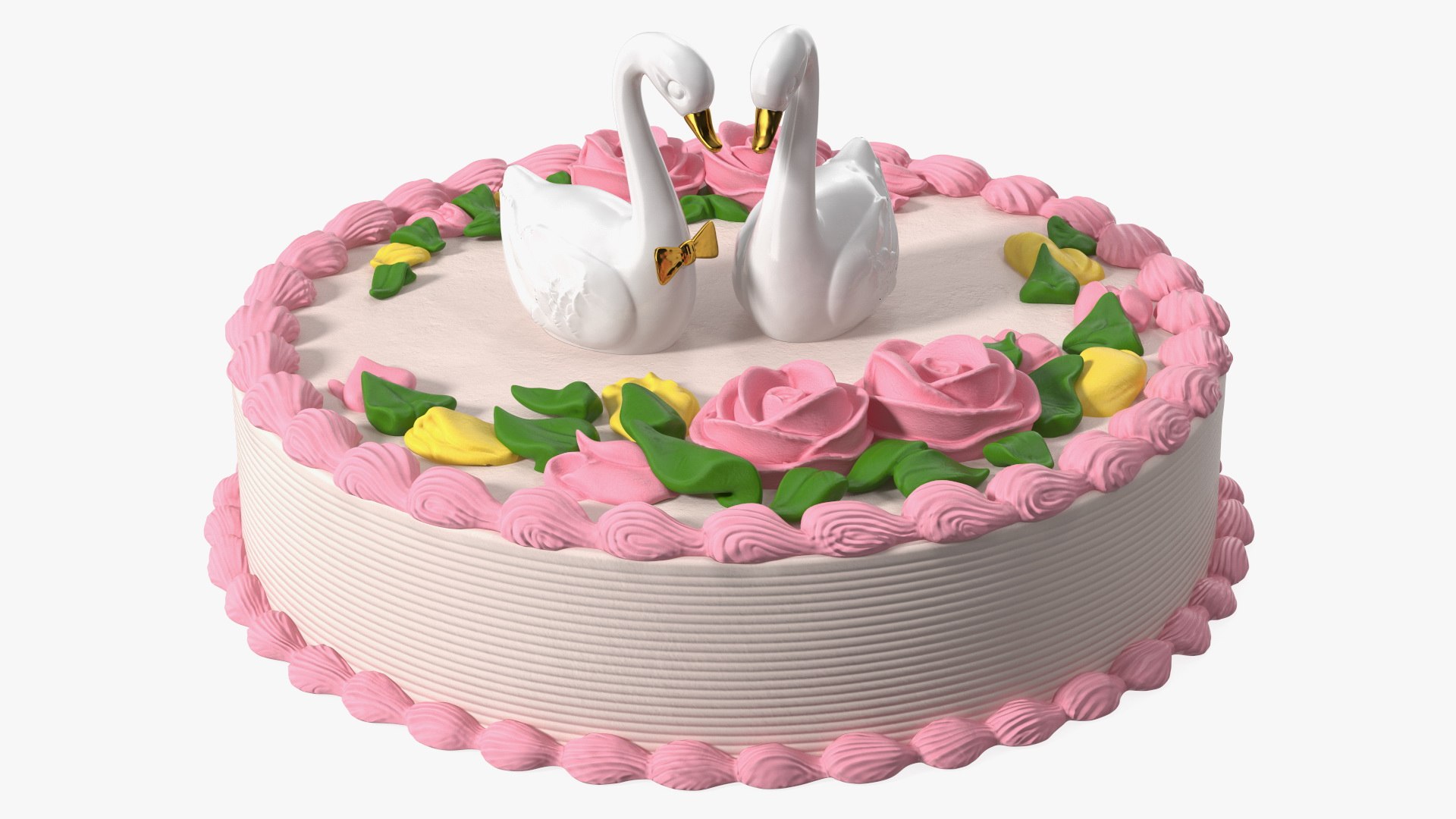 Vanilla Wedding Cake model - TurboSquid 1961499