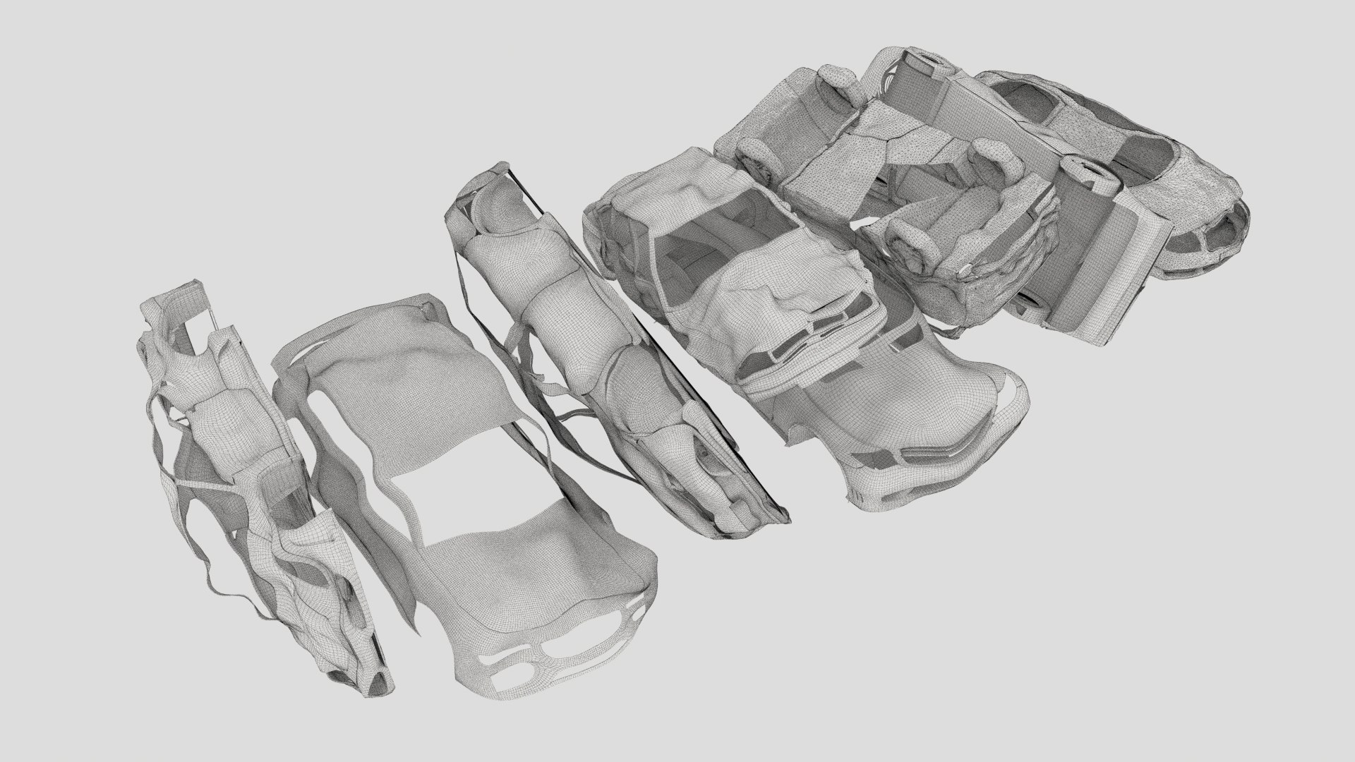 Destroyed Cars Vol 2 3D Model - TurboSquid 1949358
