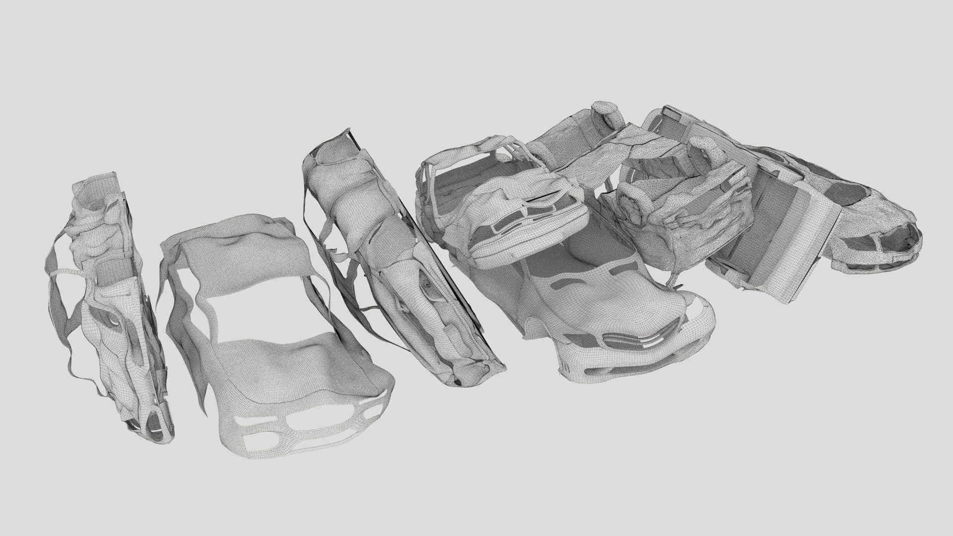 Destroyed Cars Vol 2 3D Model - TurboSquid 1949358