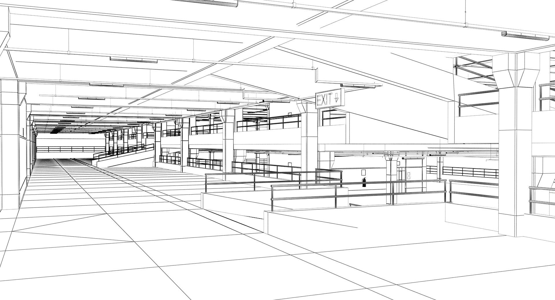 3d Stackable Parking Garage - Model
