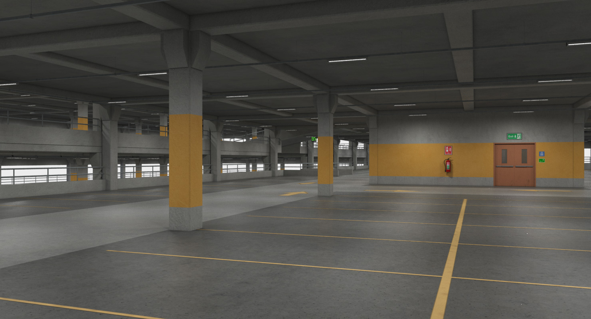 3d Stackable Parking Garage - Model