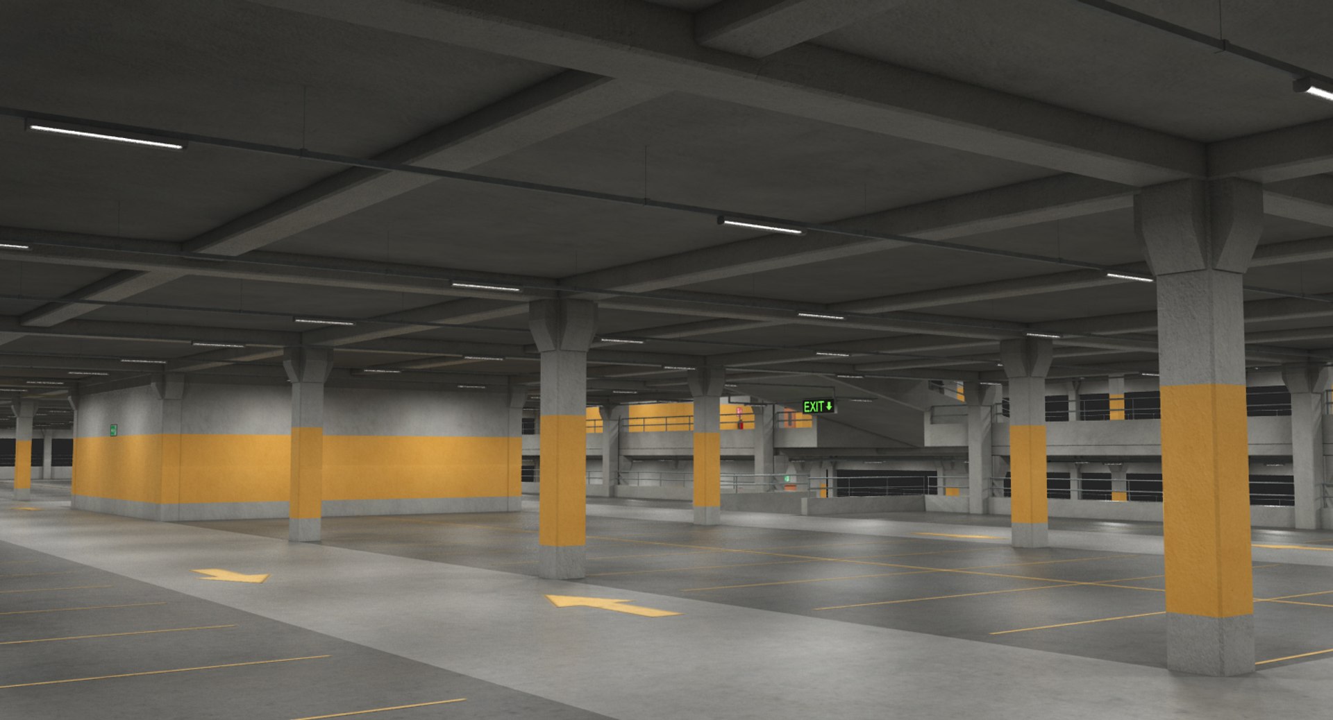 3d Stackable Parking Garage - Model