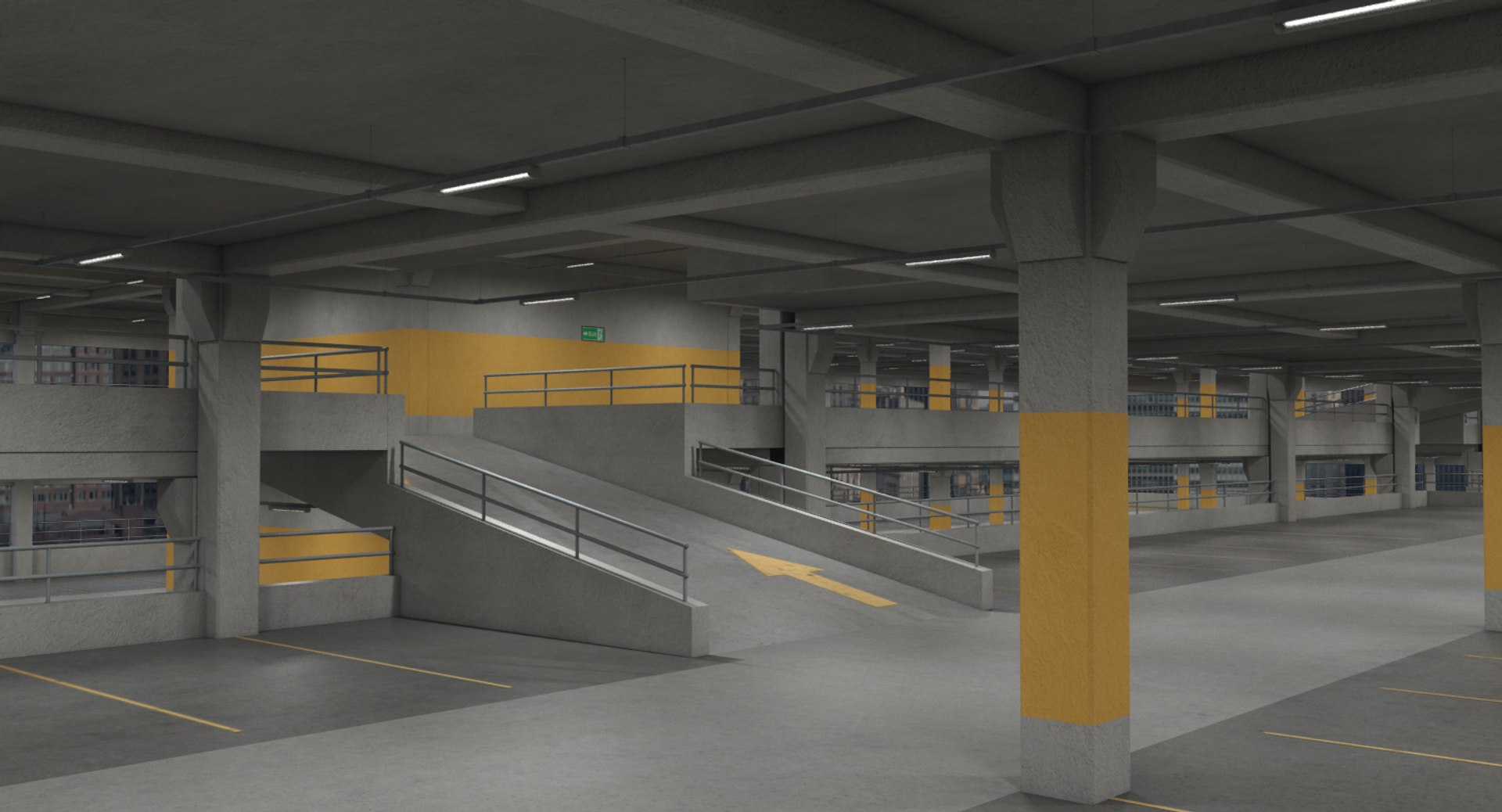 3d Stackable Parking Garage - Model