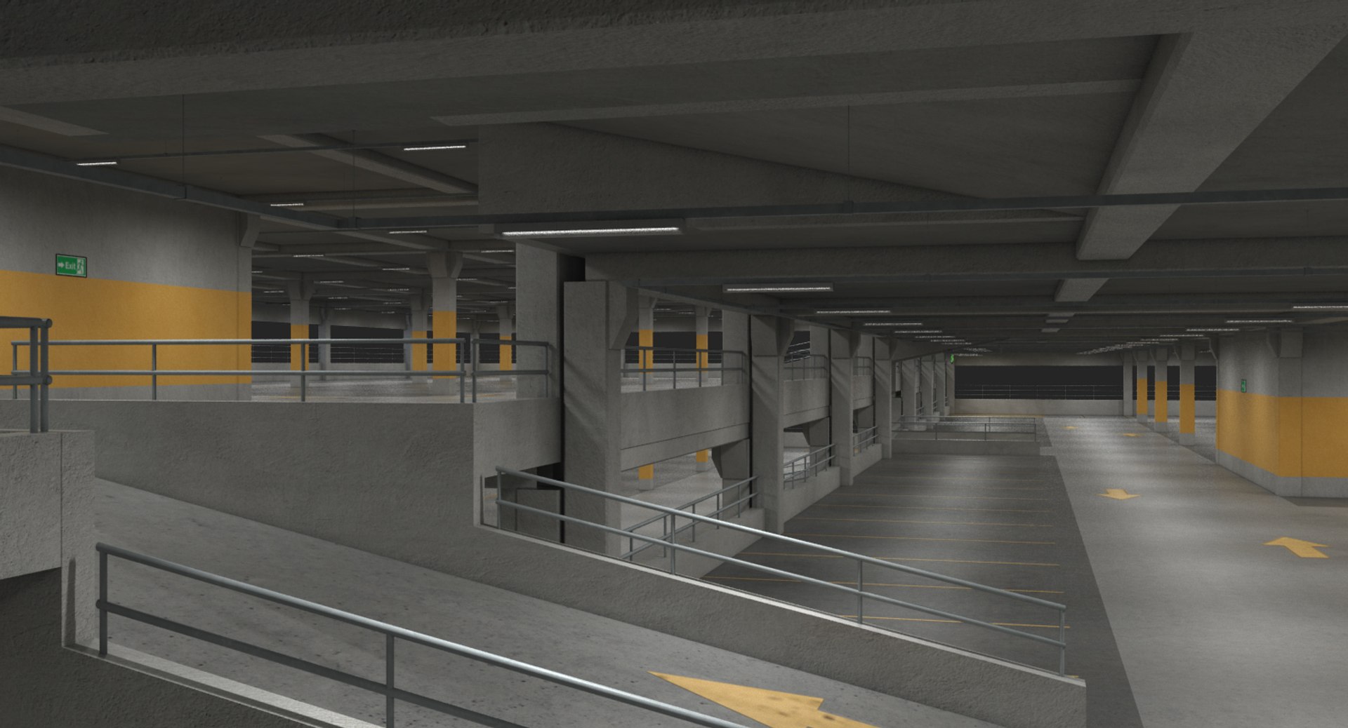 3d Stackable Parking Garage - Model