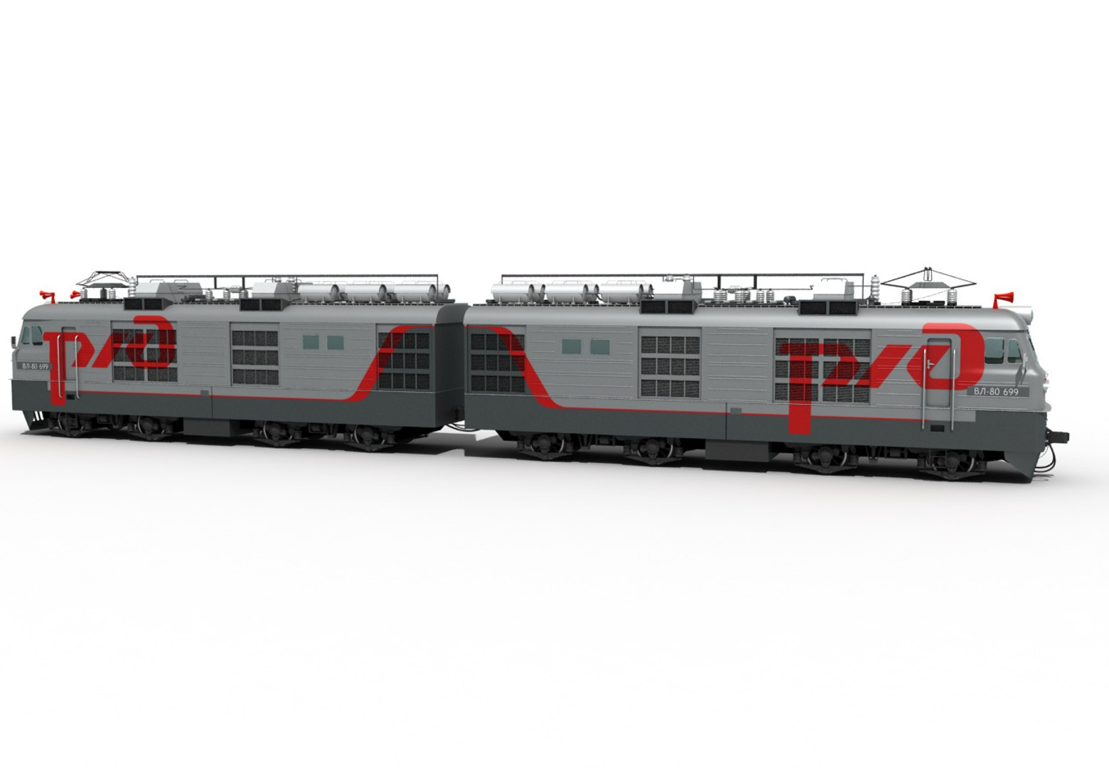 Vl-80 Train 3d Model