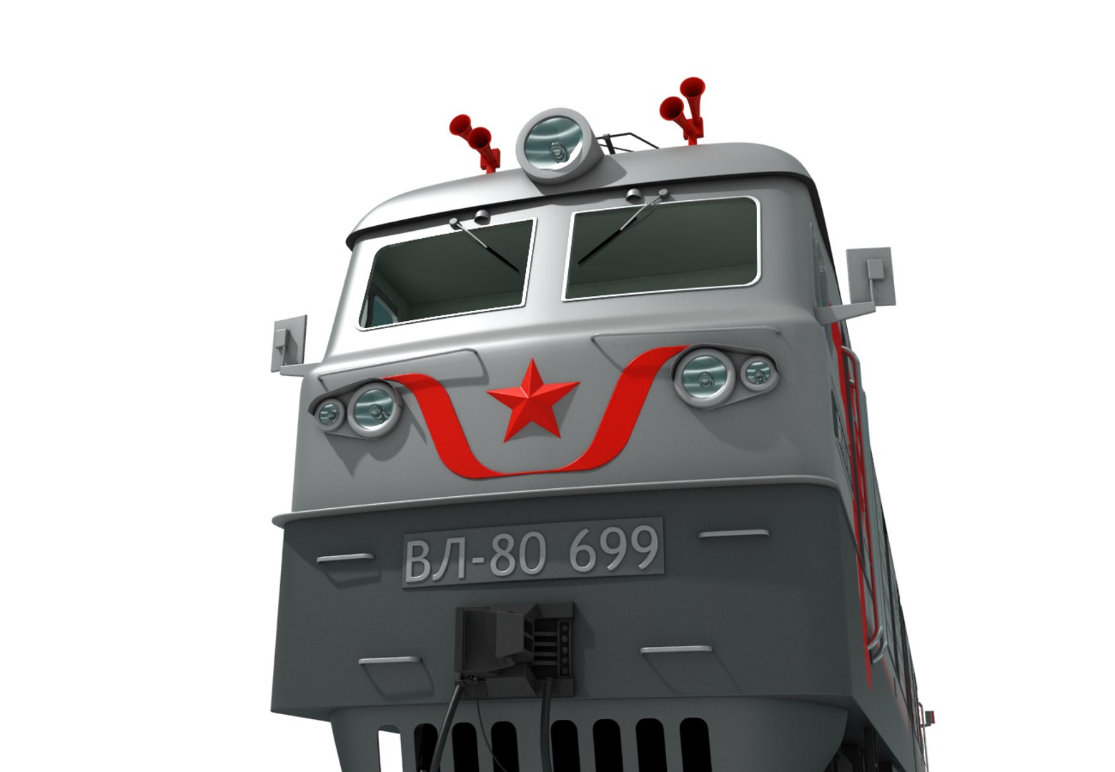 Vl-80 Train 3d Model