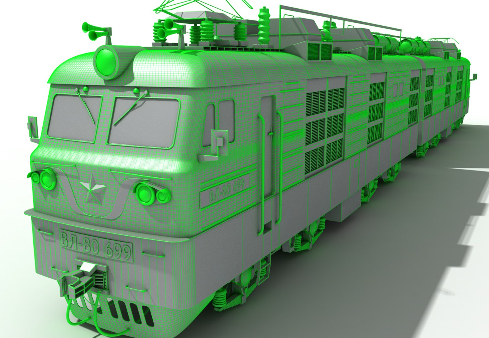 Vl-80 Train 3d Model