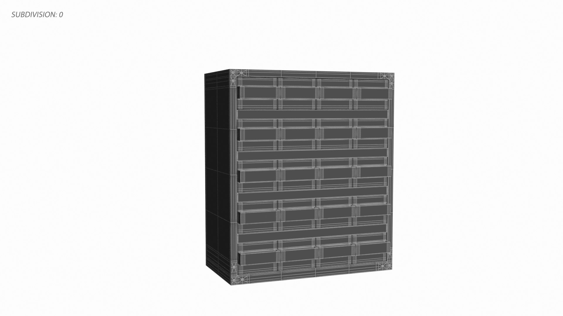 Storage Locker 20 Drawers 3D model - TurboSquid 2026606