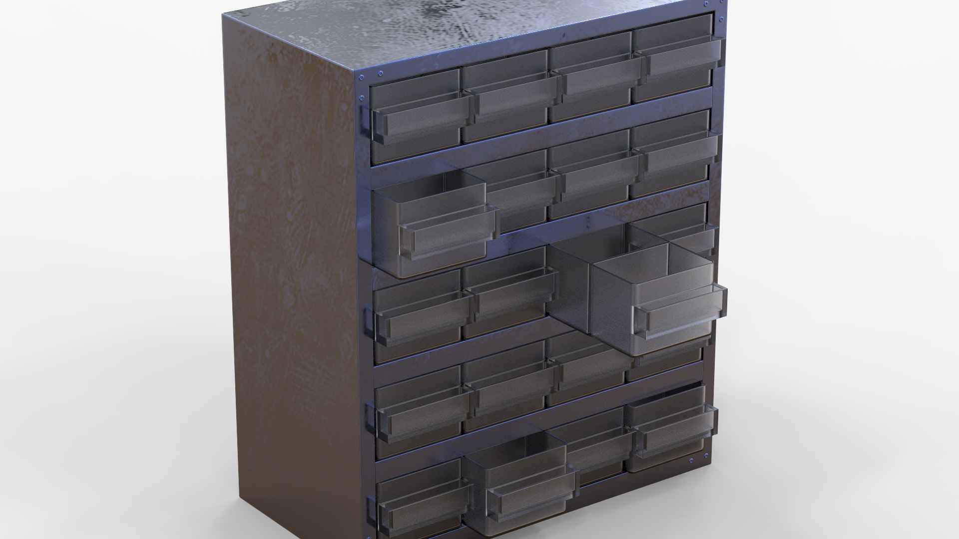 Storage Locker 20 Drawers 3D model - TurboSquid 2026606