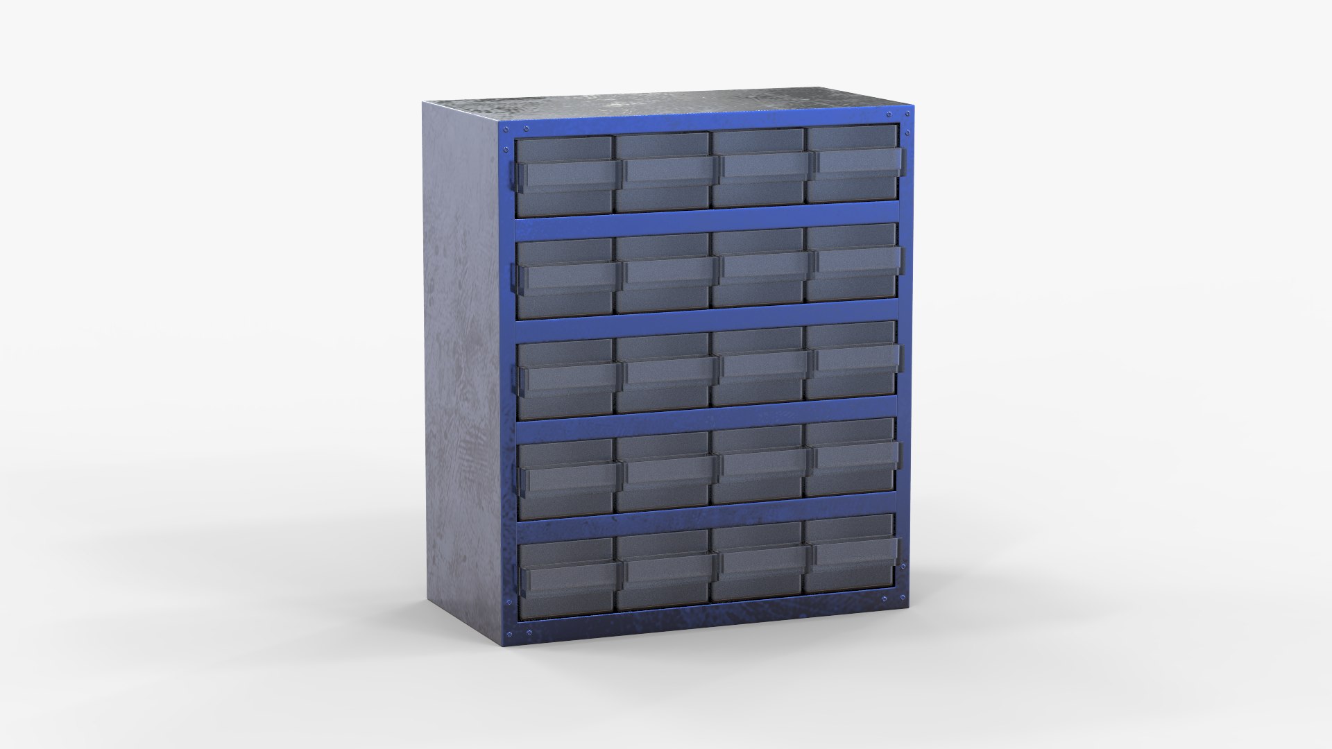 Storage Locker 20 Drawers 3D model - TurboSquid 2026606