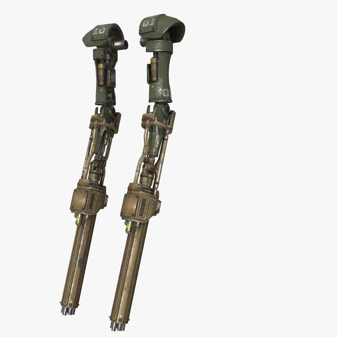 3D Mech Kitbash Arm 01 Model - TurboSquid 1640403