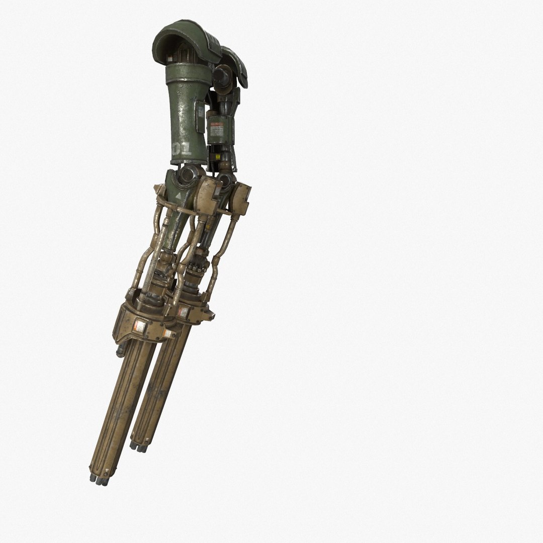 3D Mech Kitbash Arm 01 Model - TurboSquid 1640403