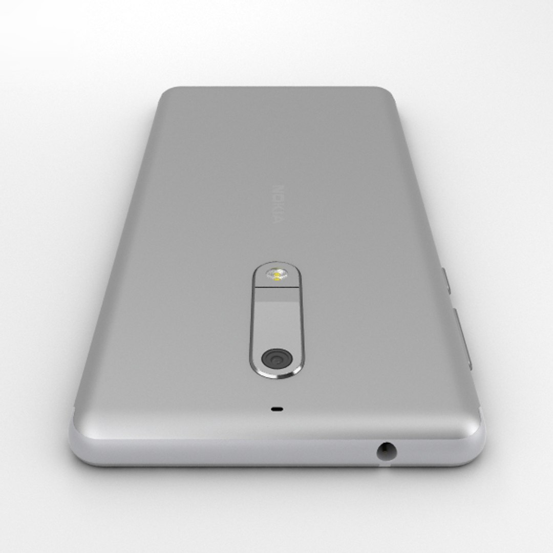Nokia 5 silver 3D - TurboSquid 1381883