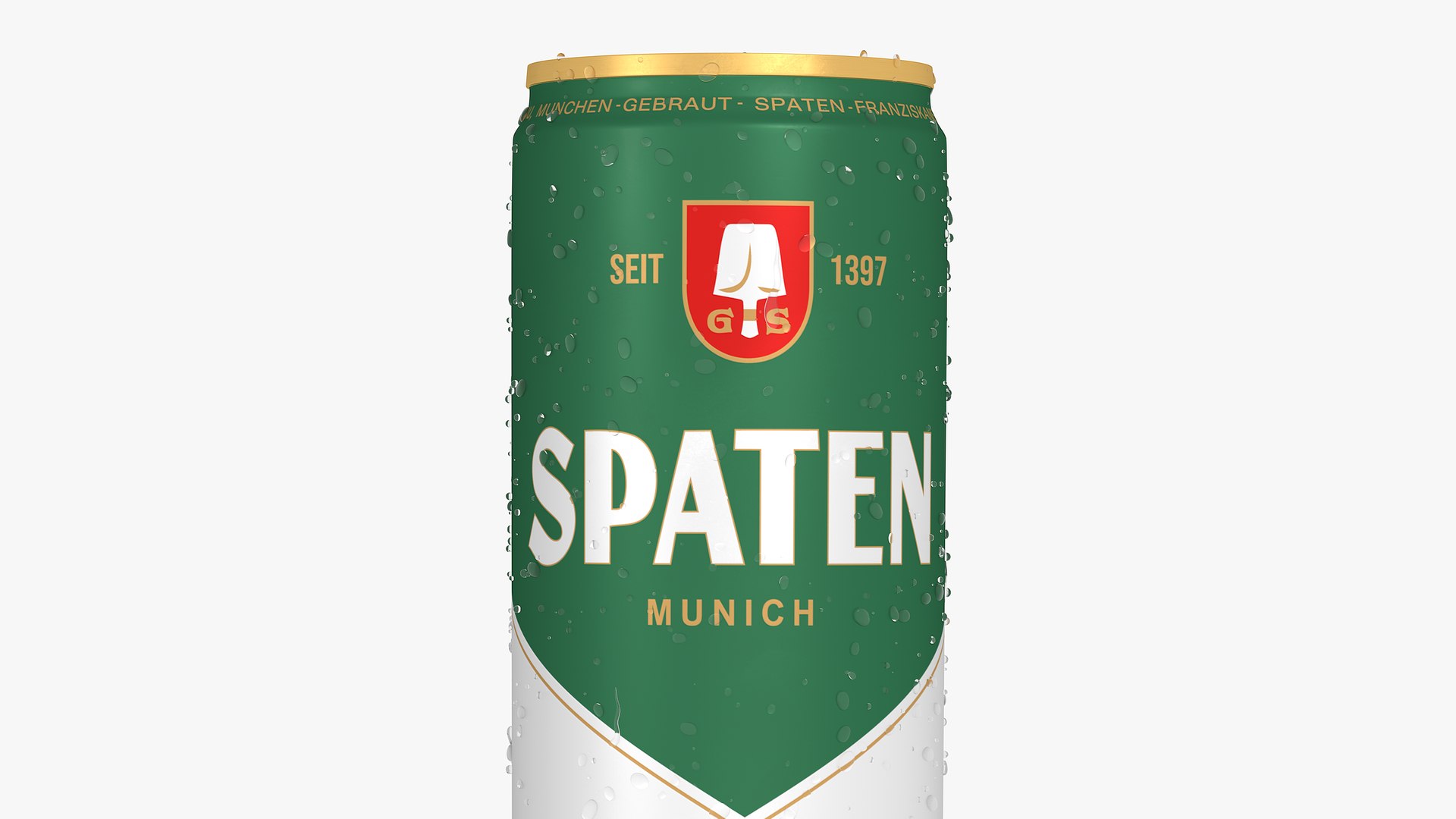Spaten Can Beer Condensation 8K model - TurboSquid 2135683