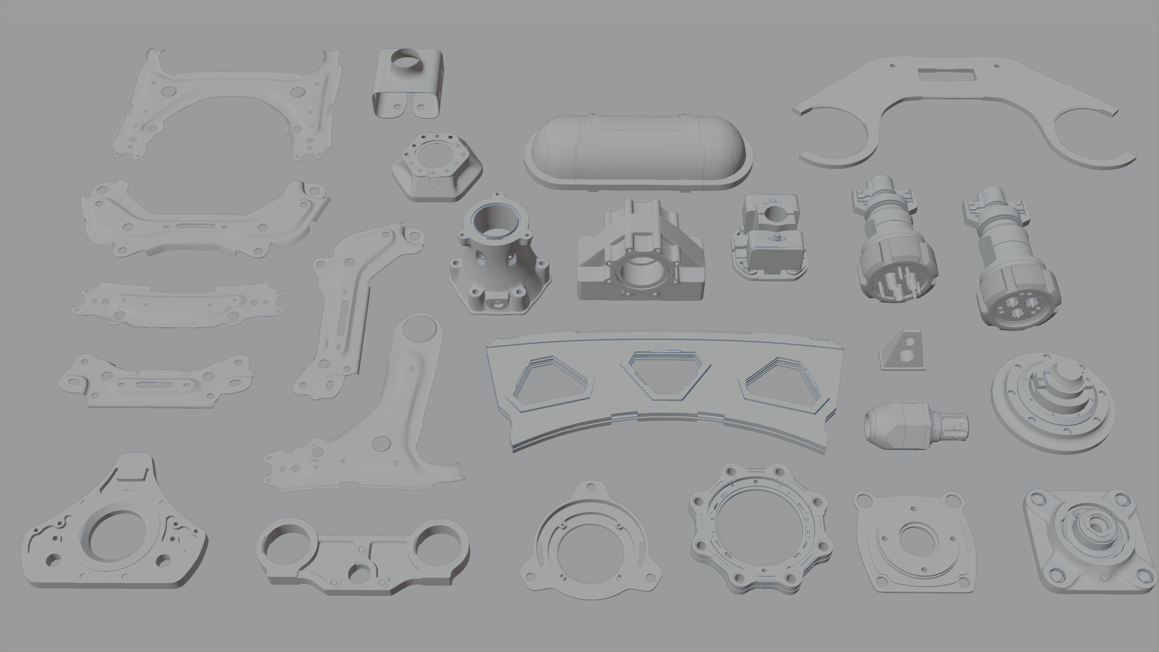 Fi greeble pack 3D model - TurboSquid 1664926