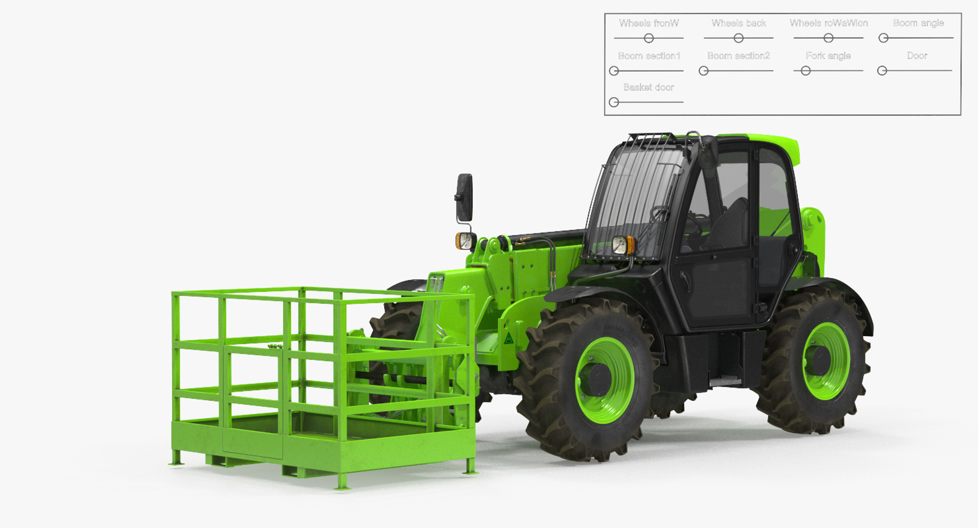 Industrial Telehandler Forklift Access 3D Model - TurboSquid 1408319