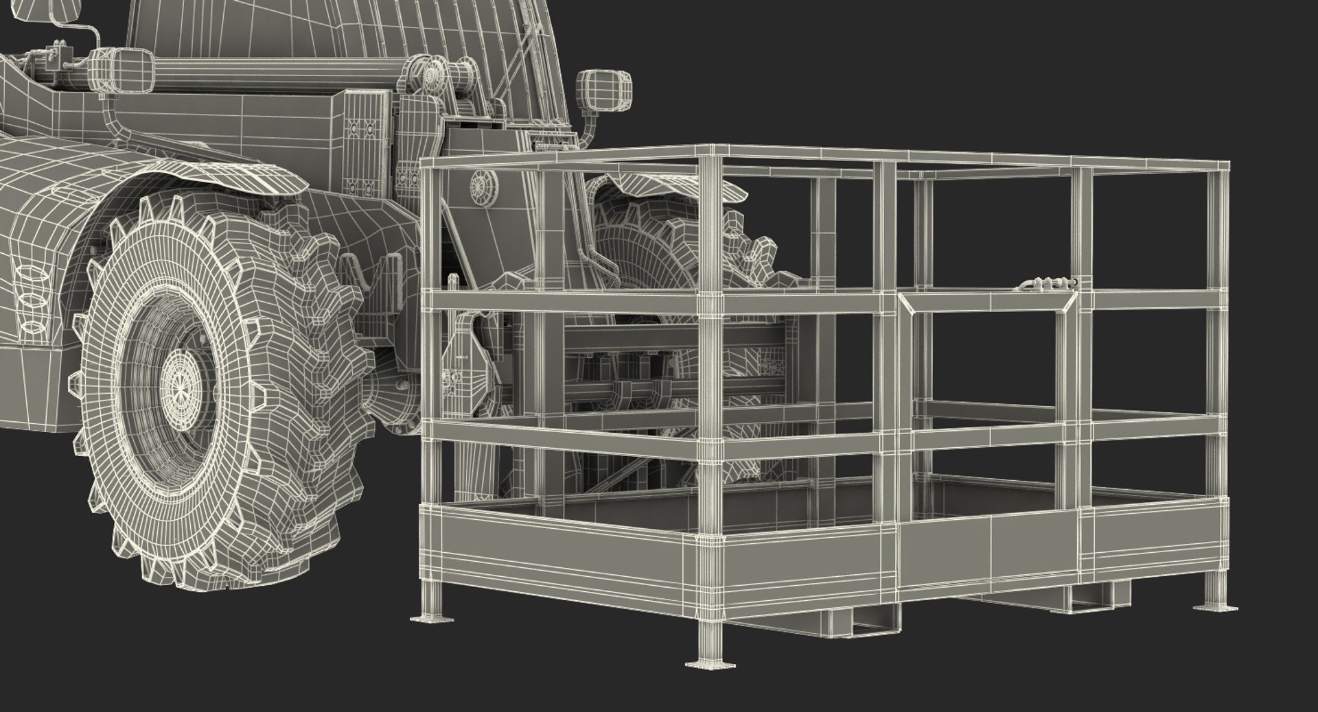 Industrial Telehandler Forklift Access 3D Model - TurboSquid 1408319