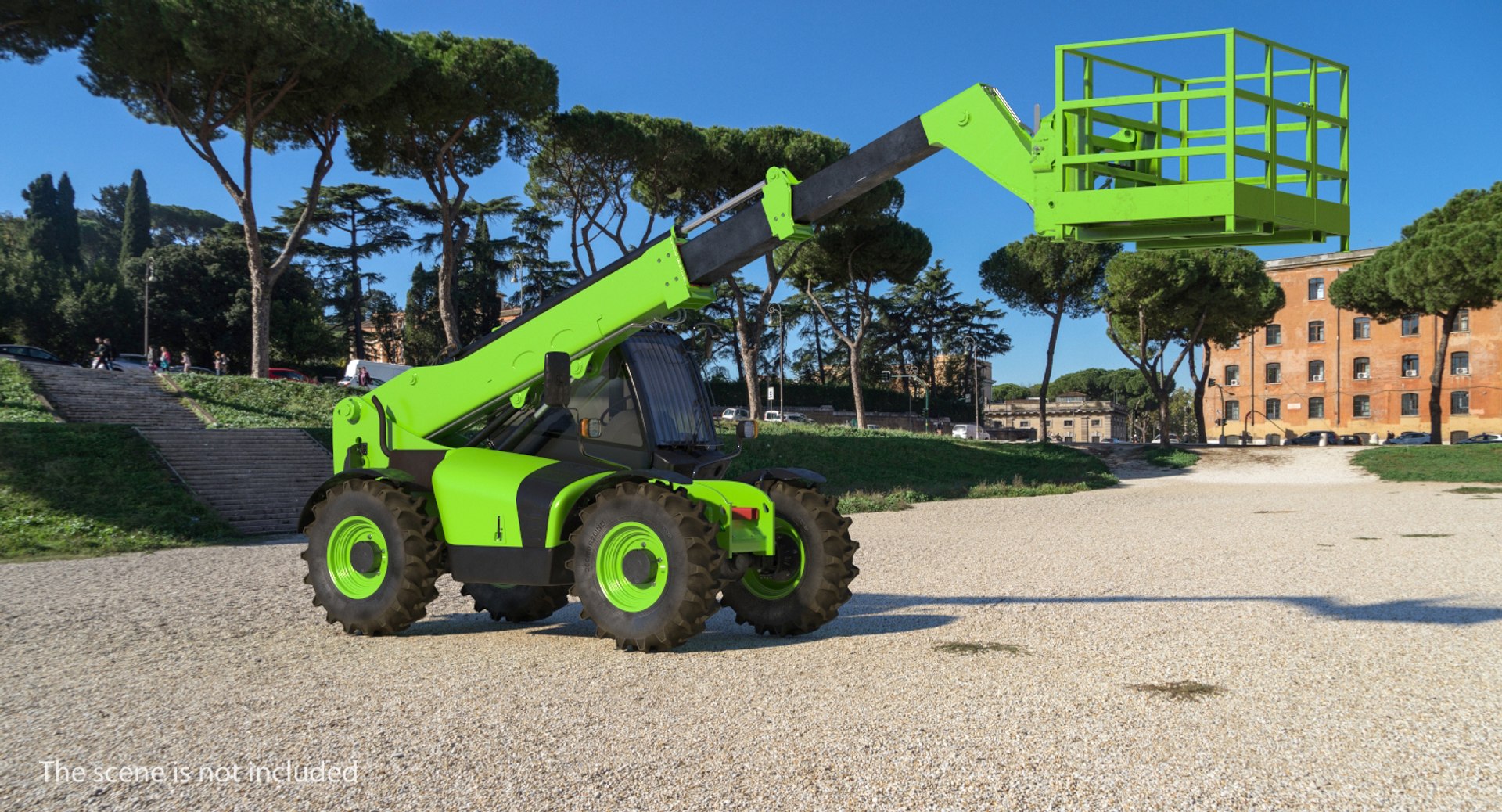 Industrial Telehandler Forklift Access 3D Model - TurboSquid 1408319