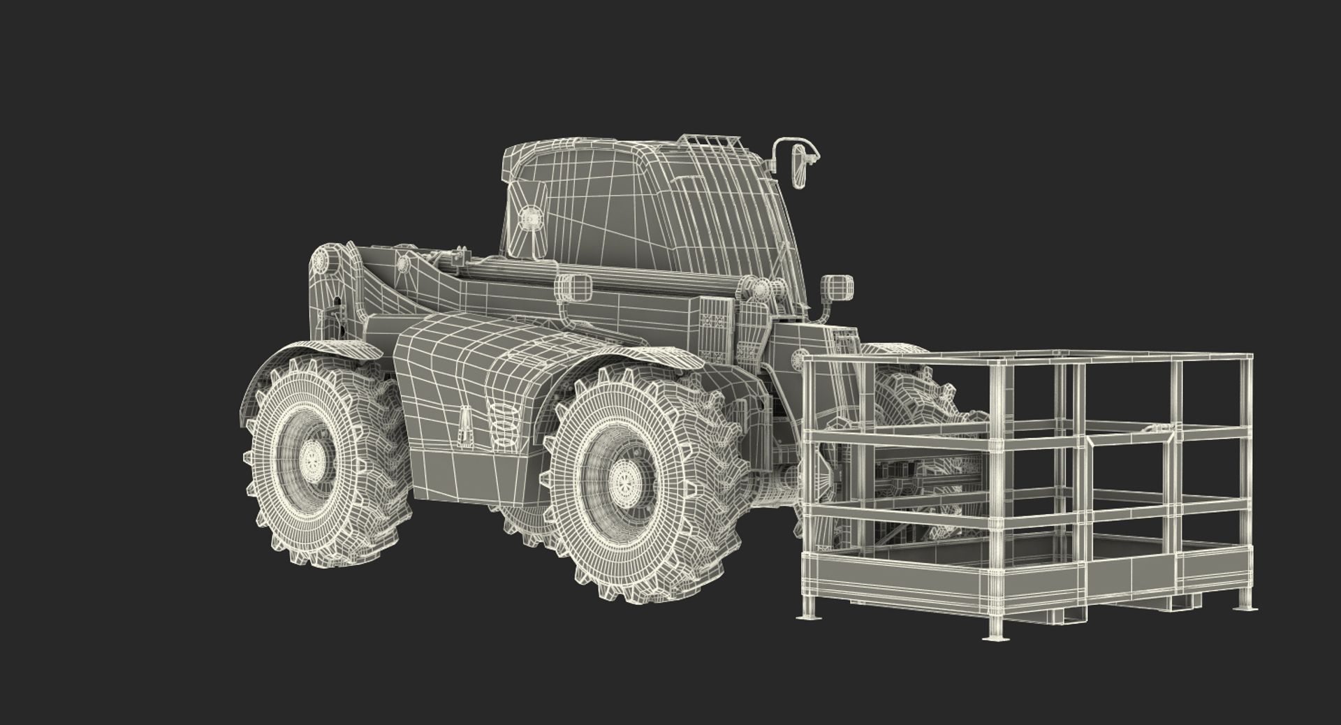 Industrial Telehandler Forklift Access 3D Model - TurboSquid 1408319