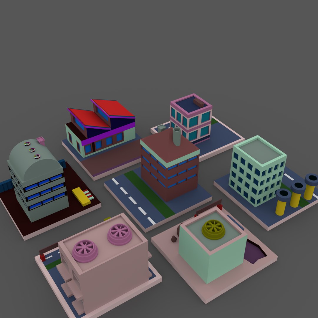 3D industry building - TurboSquid 1479558