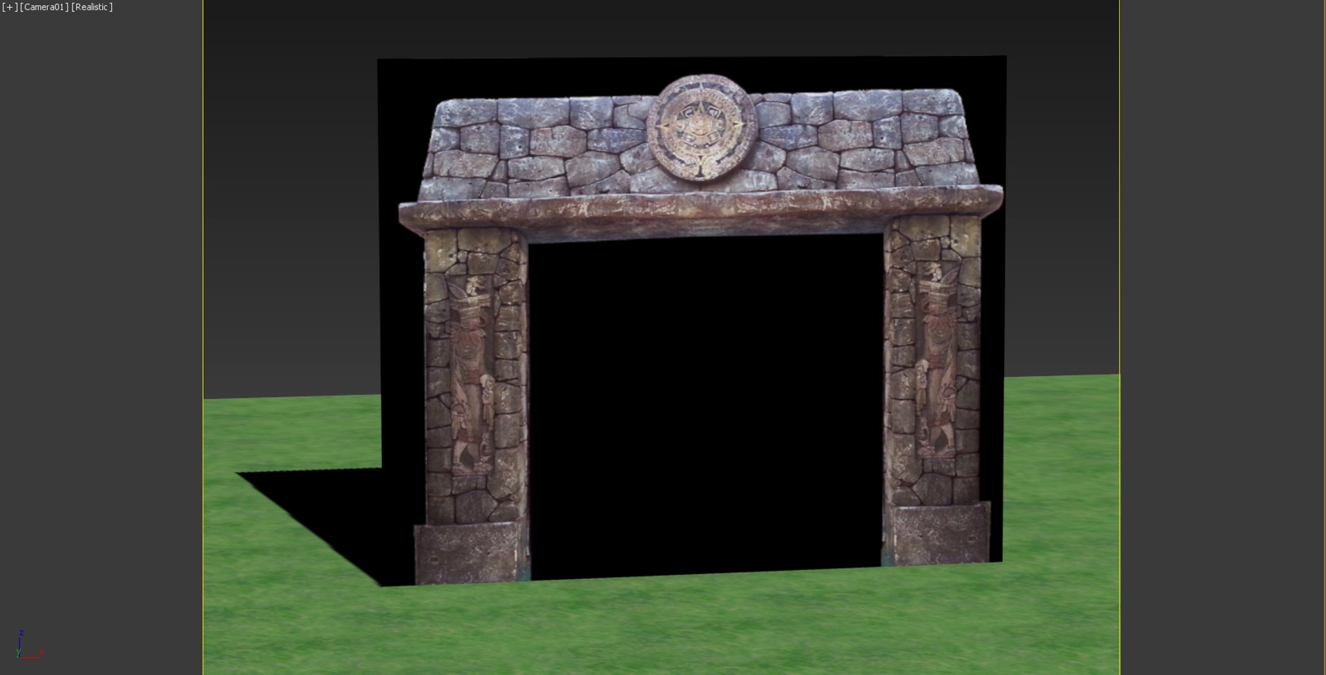 Aztec Gate 3d Model
