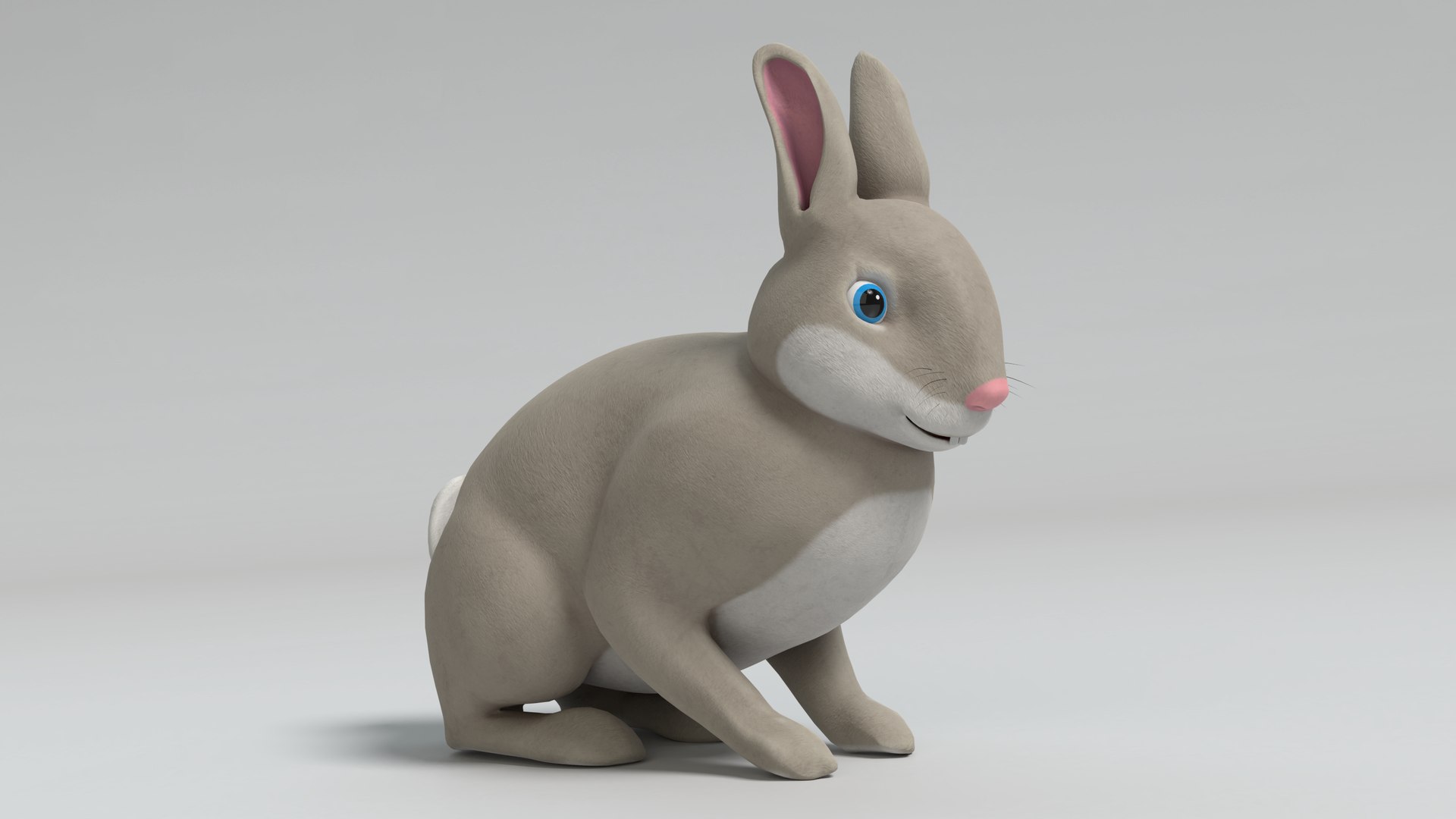 Cartoon Rabbit 2 3D - TurboSquid 1511372