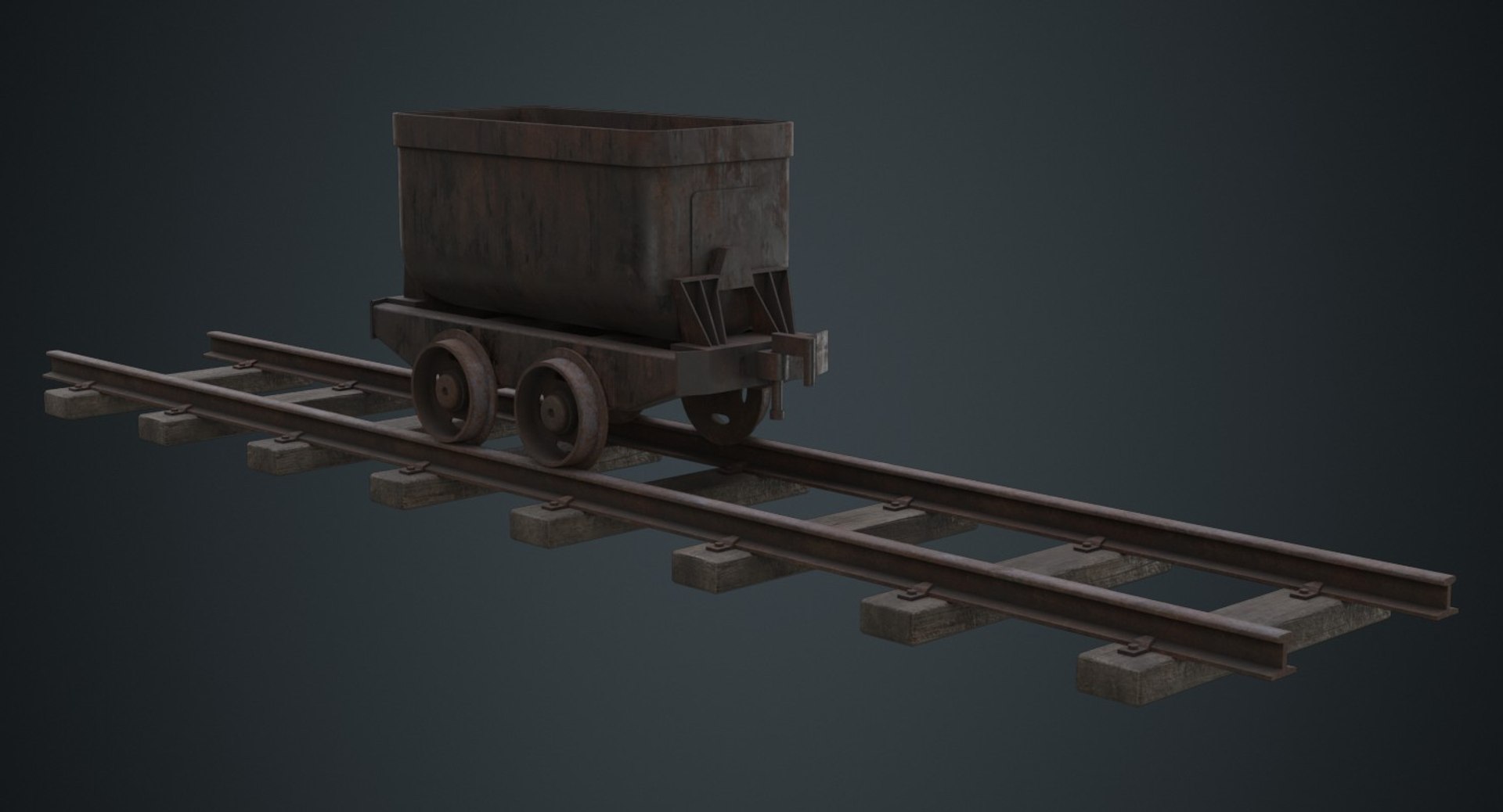 Mining Cart 1b 3D - TurboSquid 1324208