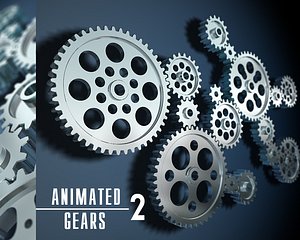 3d animation gear set